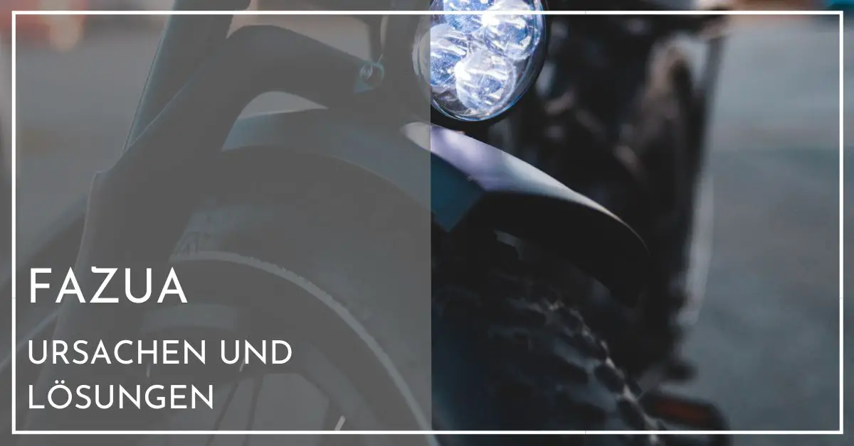 Fazua Probleme - Ursachen und Lösungen